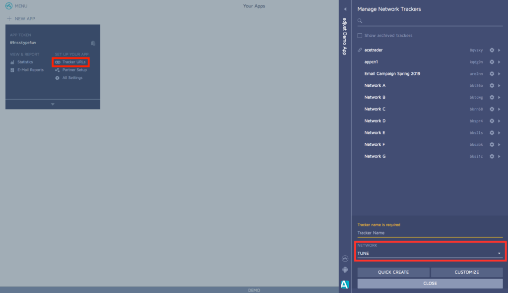 Managing Mobile Offers with Adjust Tracking – TUNE