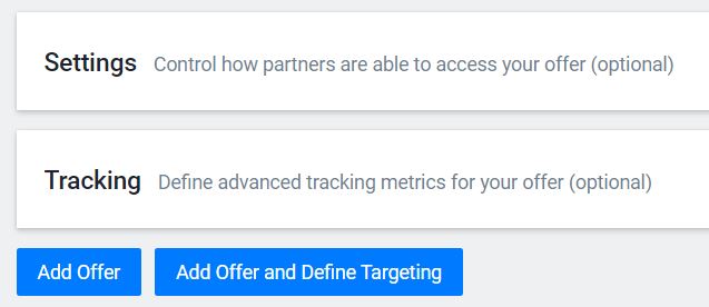 Creating Offers – TUNE